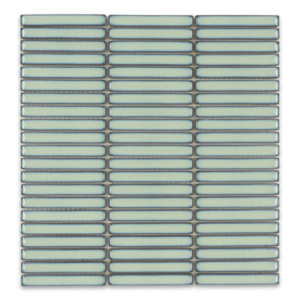 TilesInspired | Mosaic Tiles | Stack Green Glossy Mini (3/8" x 3-5/8")