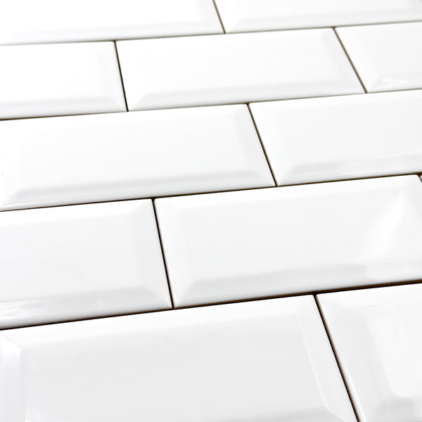 TilesInspired | Subway Tiles | Subway White Beveled