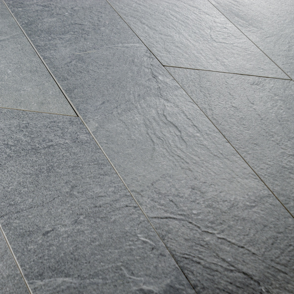 TilesInspired | Slate Grey Chevron Porcelain Tile (4" X 20")