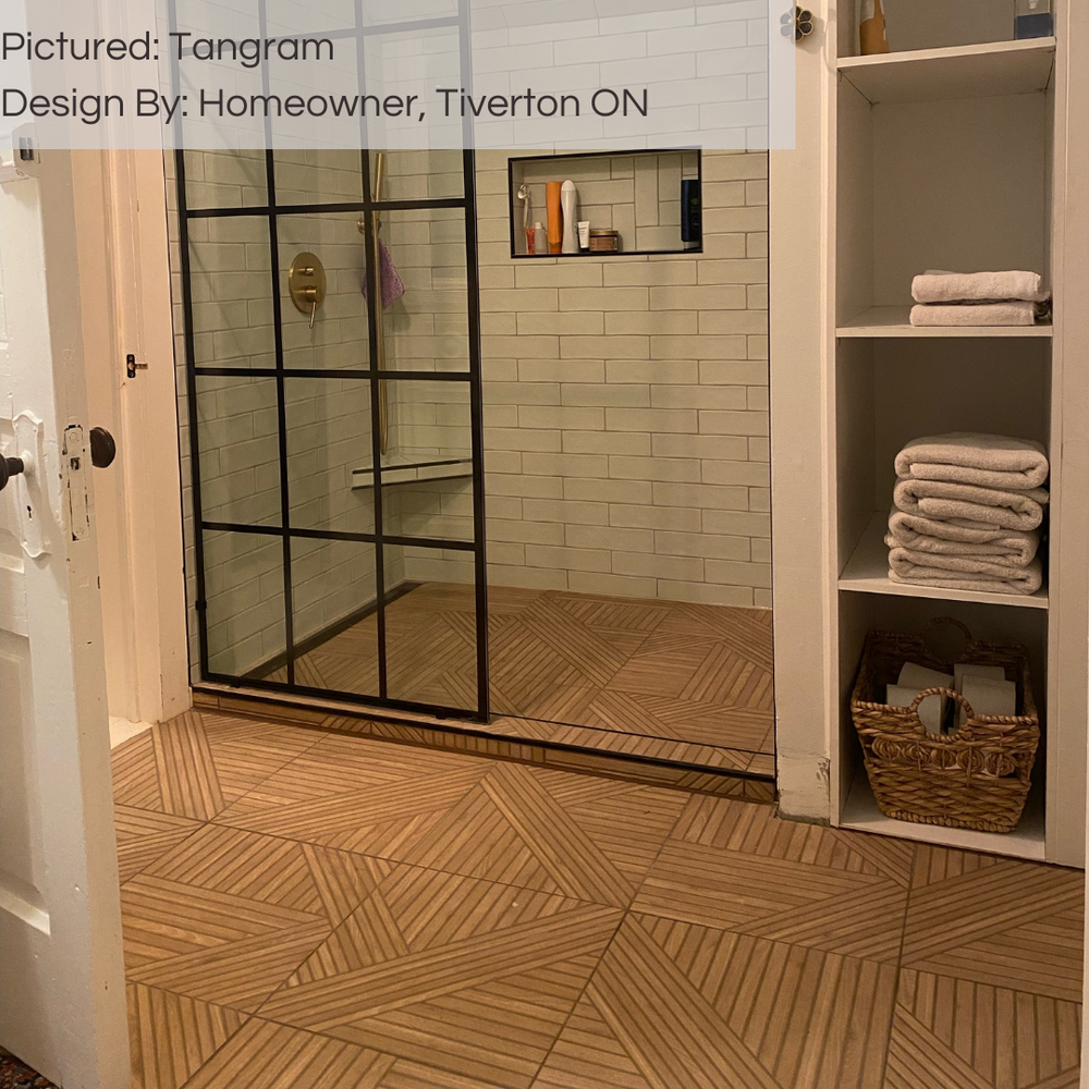 TilesInspired | Tangram Oak Wood Wall Panel