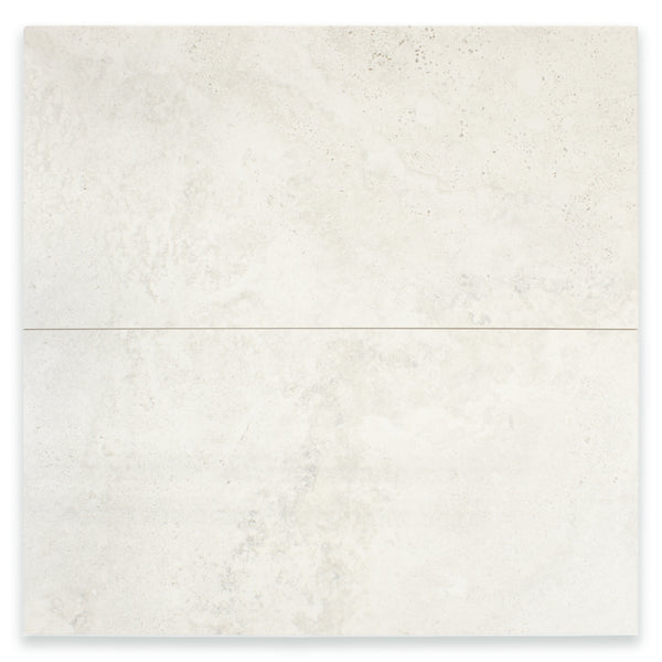 TilesInspired | Travertine Milk Porcelain Tile (24" X 48")