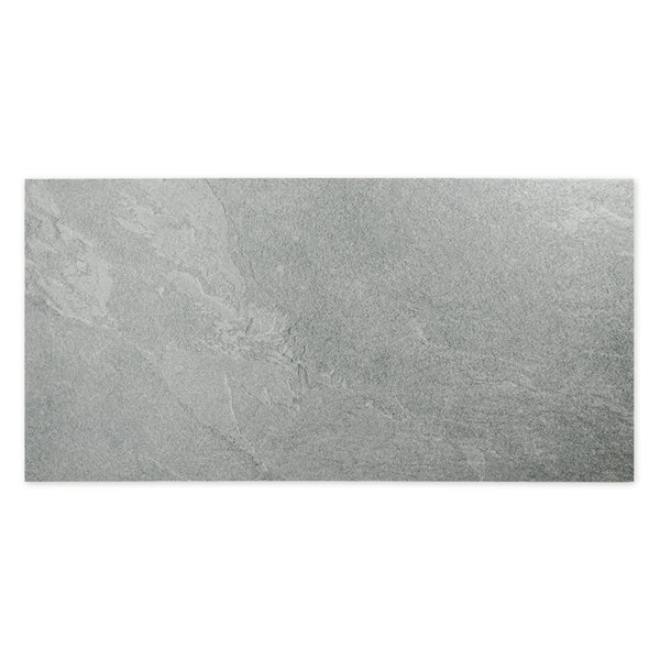 TilesInspired | Slate Grey Porcelain Tile (12" X 24")