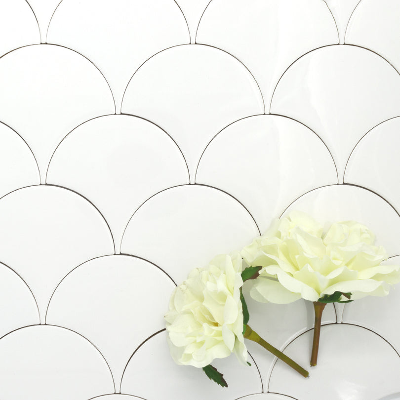 TilesInspired | Fish Scale and Scallop Tiles | Scale - Cloud Nine